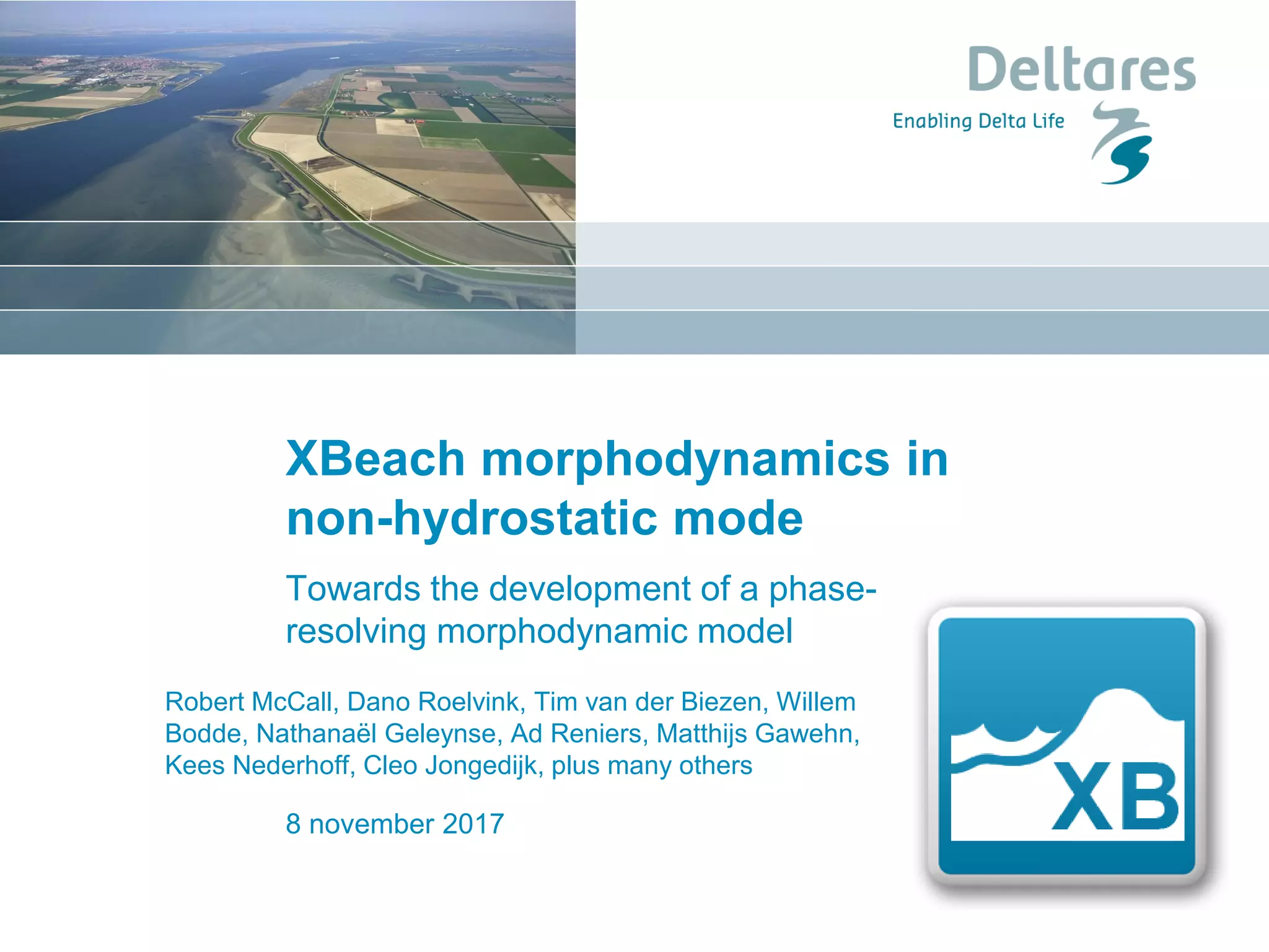 XBeach morphodynamics in non-hydrostatic mode | PPT