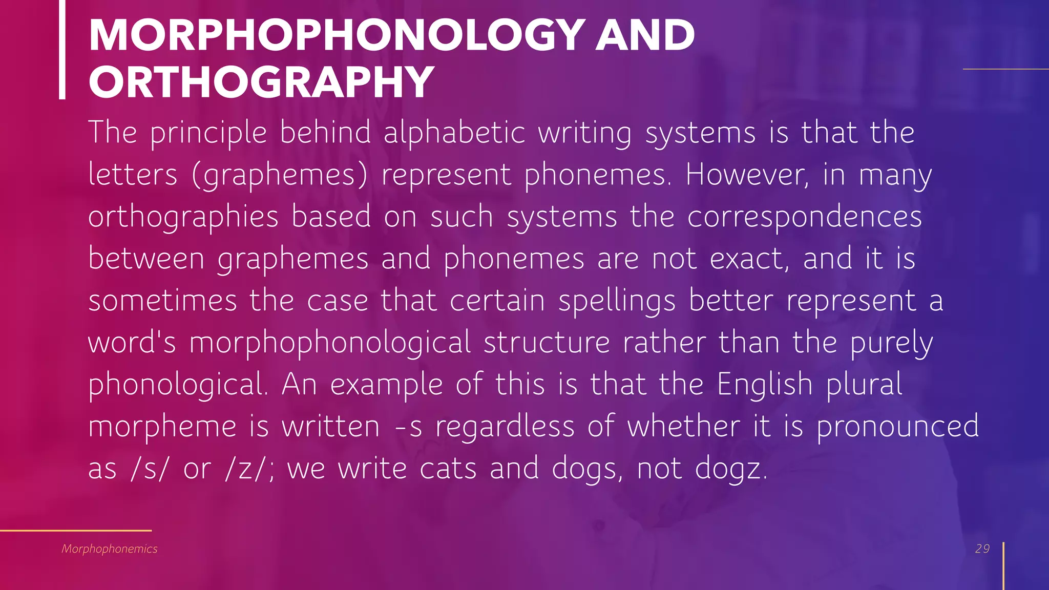 Morphophonemic changes | PPT