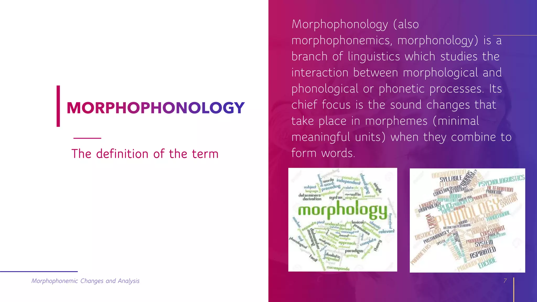 Morphophonemic changes | PPTX