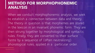 Morphophonemic changes | PPTX