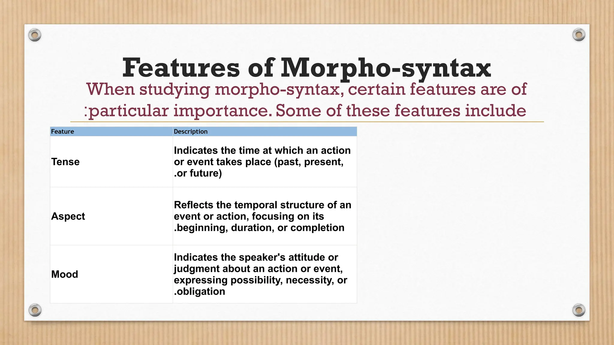 MORPHO SYNTACTIC ANALYSIS Use these slides and notes.pptx
