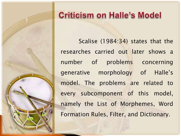 MORPHOSYNTAX: GENERATIVE MORPHOLOGY | PPTX | Science