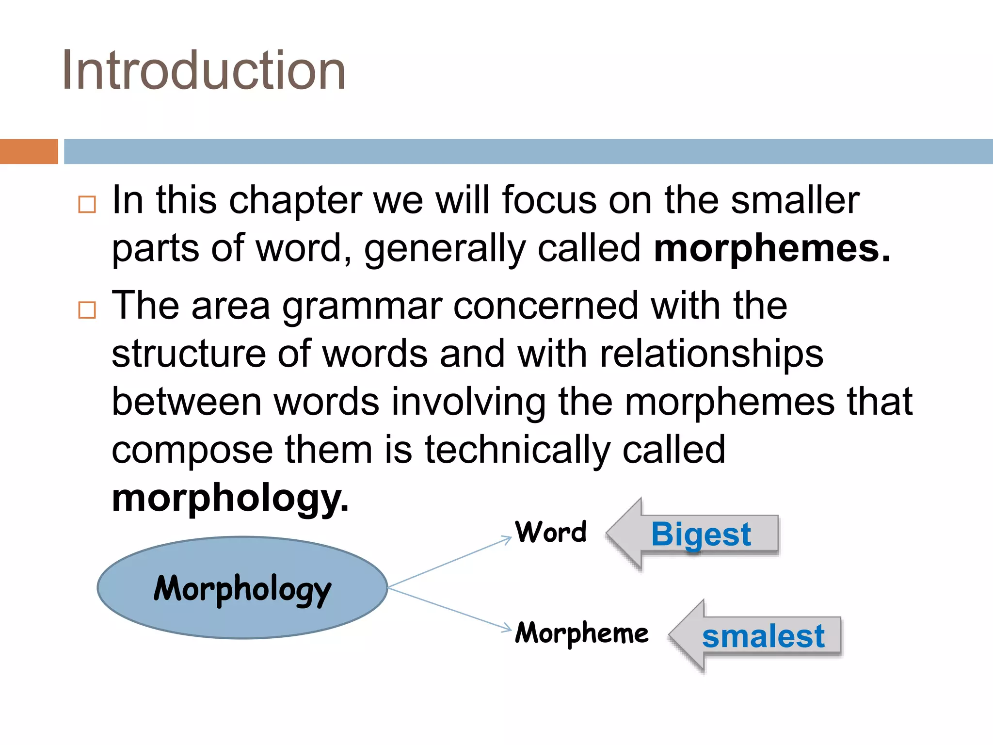 Morphology Word and Its Parts (Root and Afixes) | PPTX
