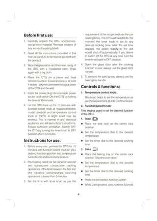 Morphy richard oven manual | PDF