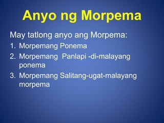 Morpolohiya | PPT