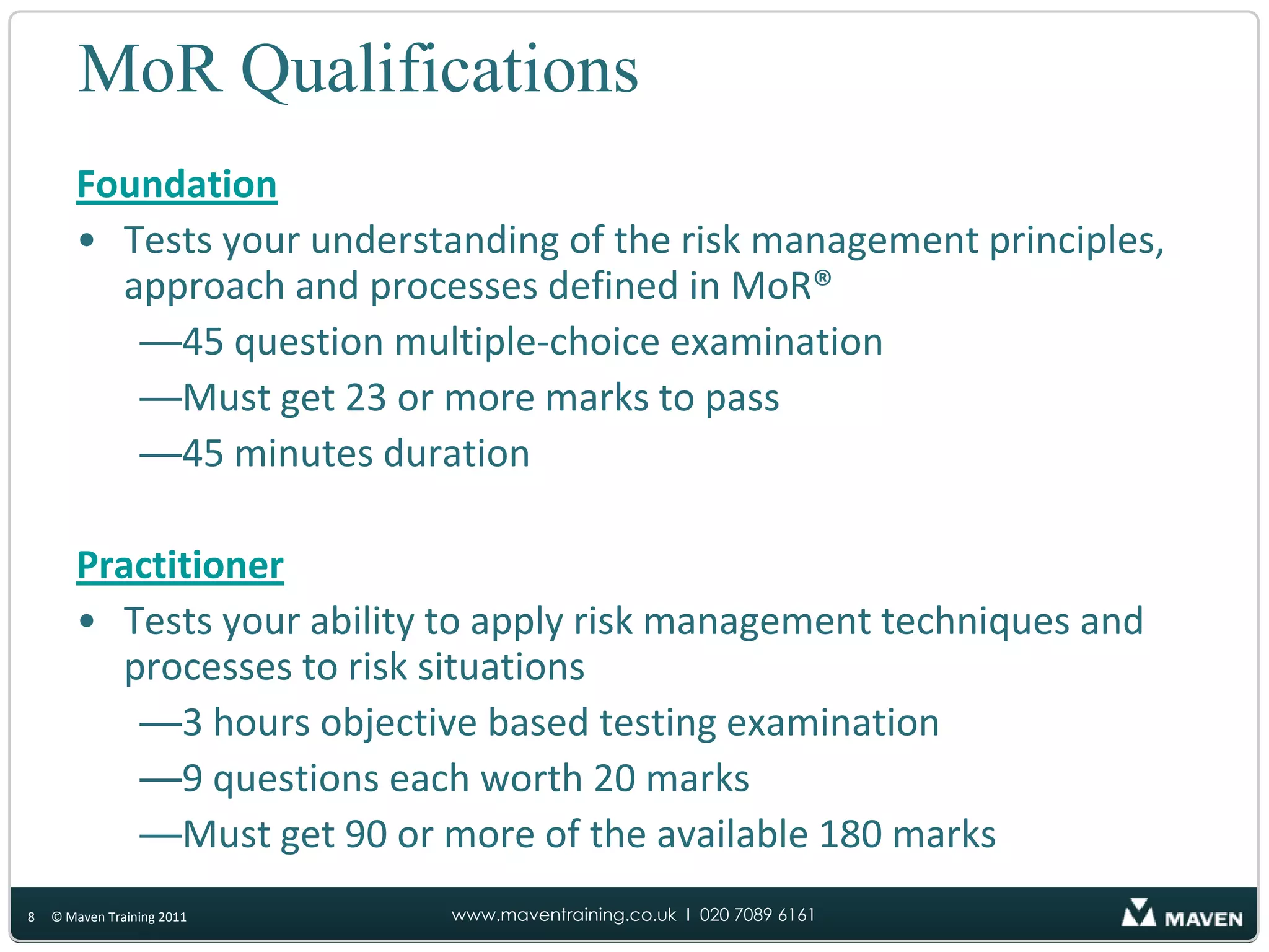 MoR Quick Guide | PPSX