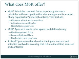 MoR Quick Guide | PPSX