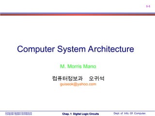 Morris-Mano_Chap-1 i.e. Introduction to computers | PPT