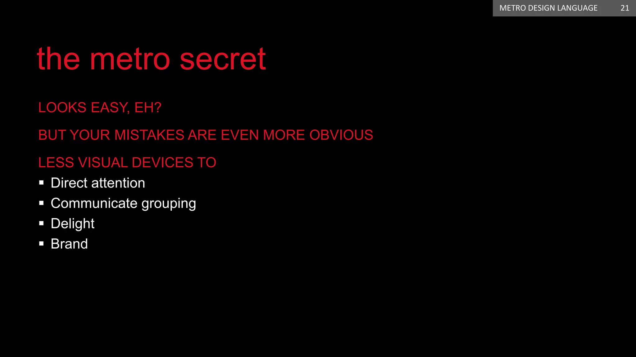 Metro Design Language | PPTX