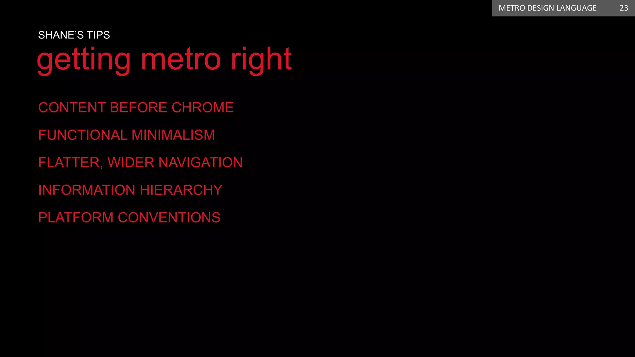 Metro Design Language | PPTX