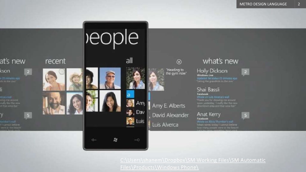 METRO DESIGN LANGUAGE 2 C:UsersshanemDropboxSM