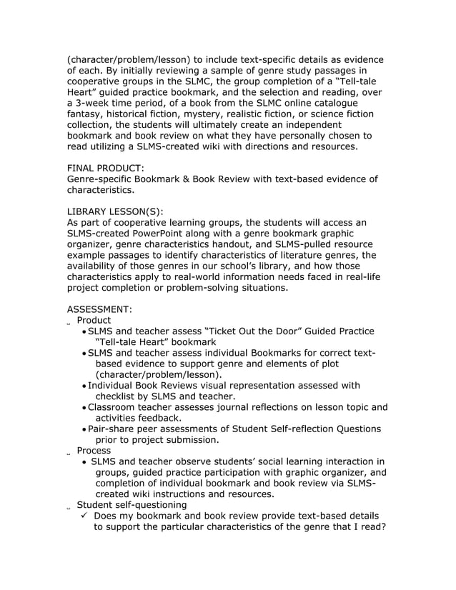 Morris d information literacy pathfinder lesson plan | DOCX