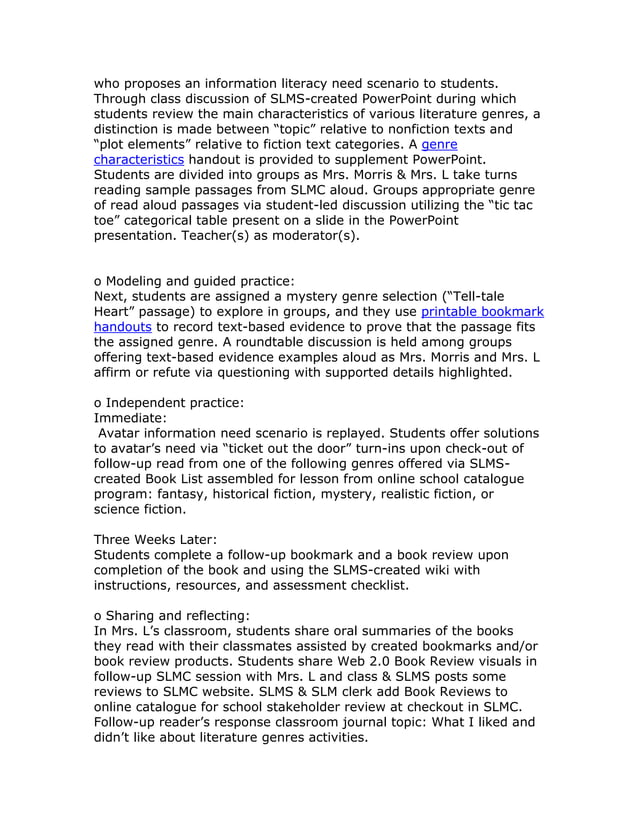 Morris d information literacy pathfinder lesson plan | DOCX