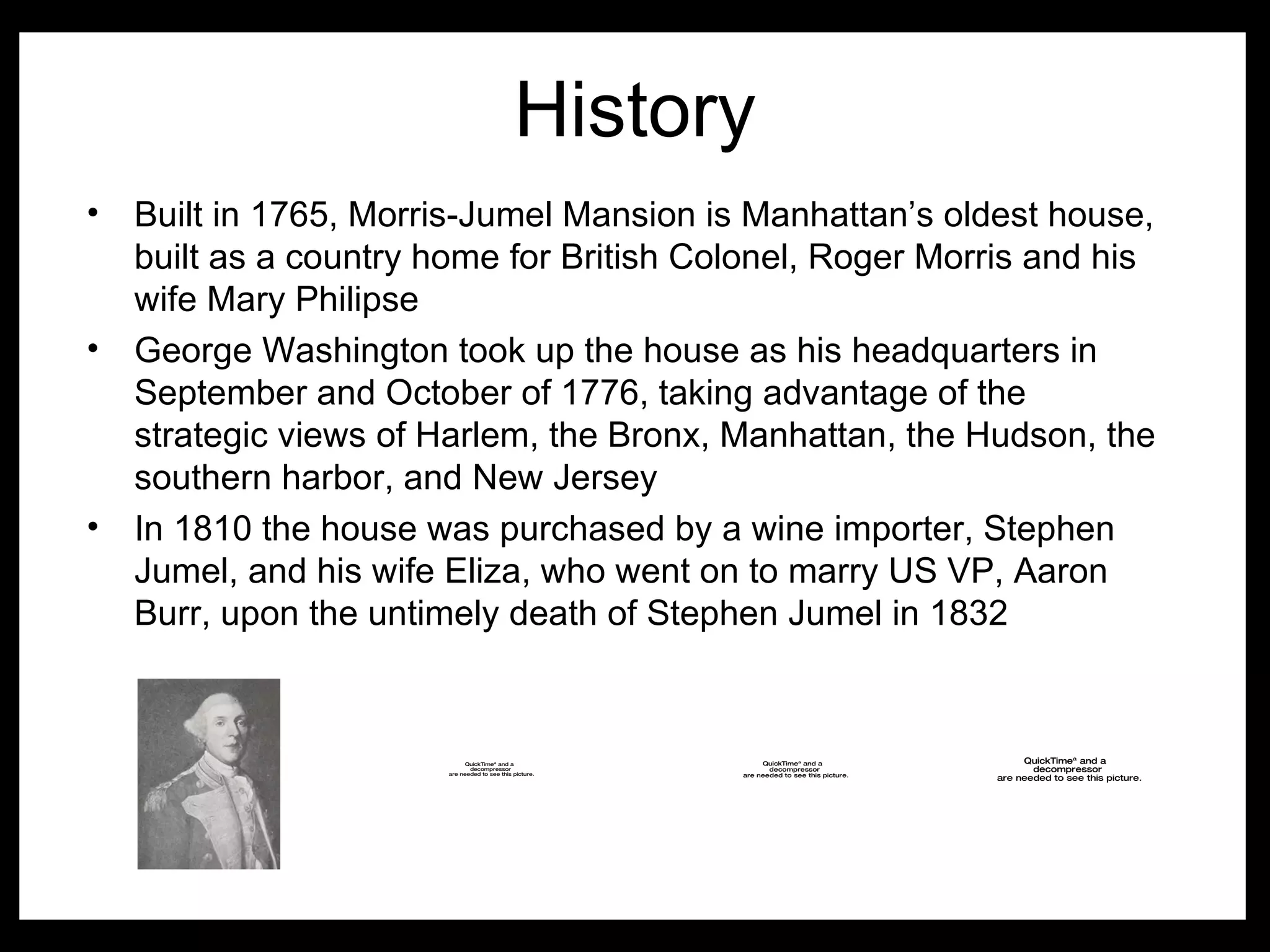 Morris Jumel Mansion | PPT