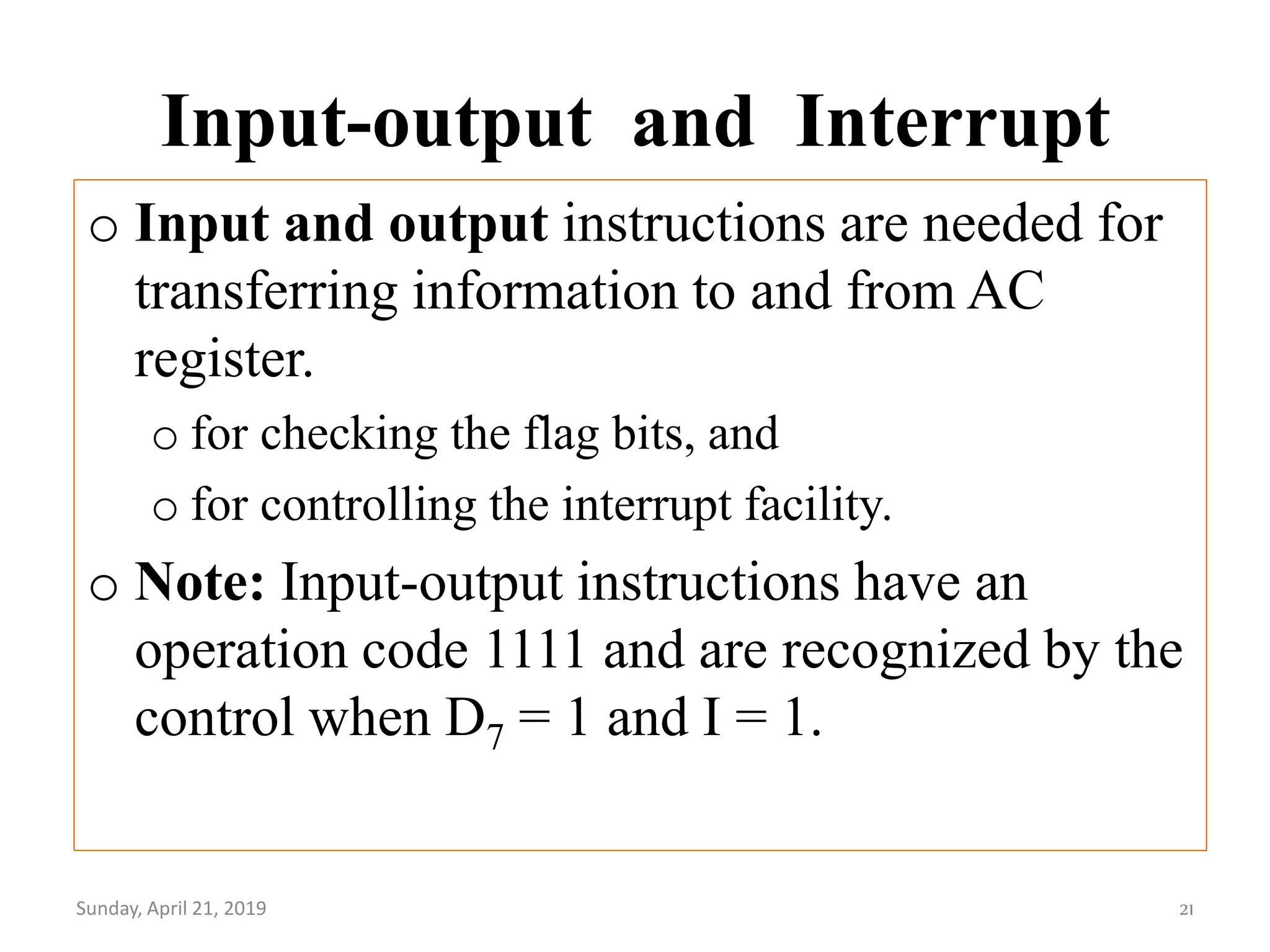 Basic Computer Organization and Design | PPTX
