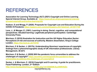 CILIP Copyright Conference - Dr Jane Secker & Chris Morrison | PPT