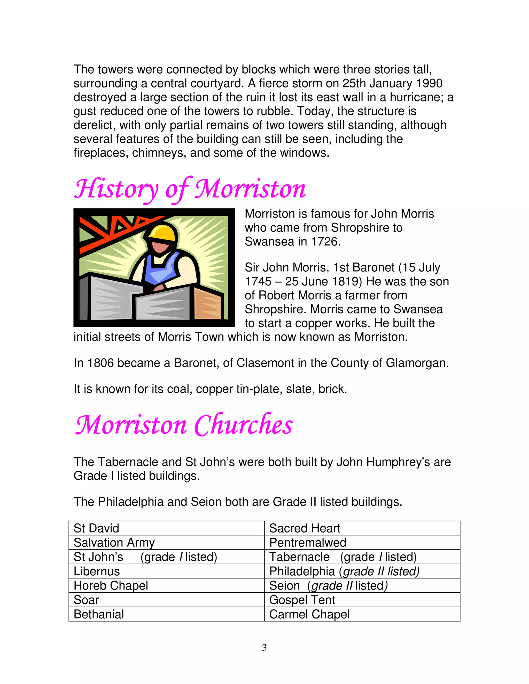 Morriston history final | PDF