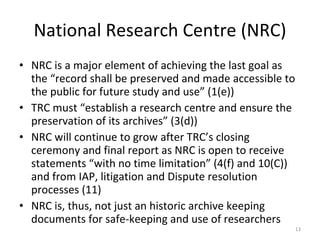Overview of The TRC Mandate | PPT