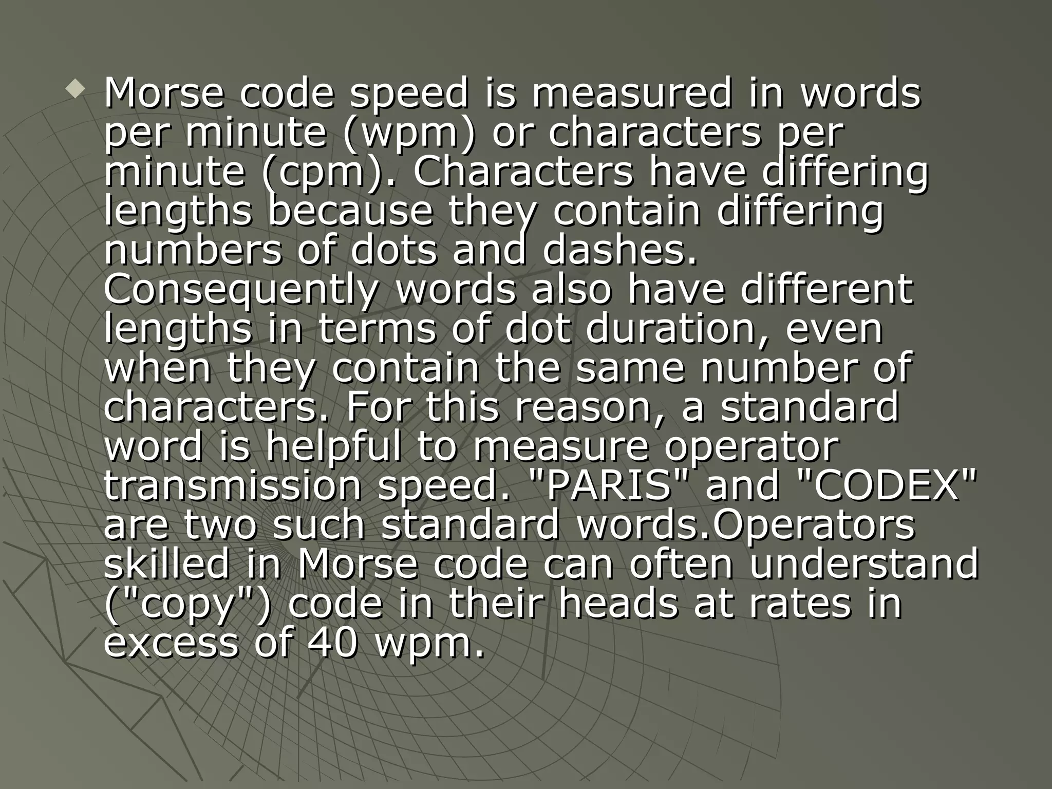 Morse code | PPT