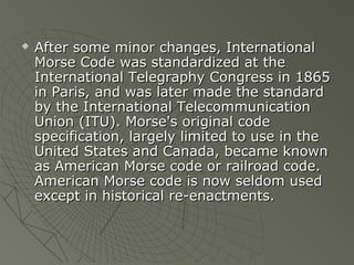 Morse code | PPT