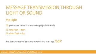 Morse code (-- --- .-. ... . -.-. --- -.. .) | PPTX