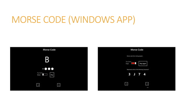 Morse code (-- --- .-. ... . -.-. --- -.. .) | PPTX | Technology & Computing