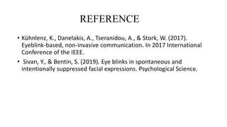 MORSE CODE DETECTION FROM EYE BLINKS.pptx
