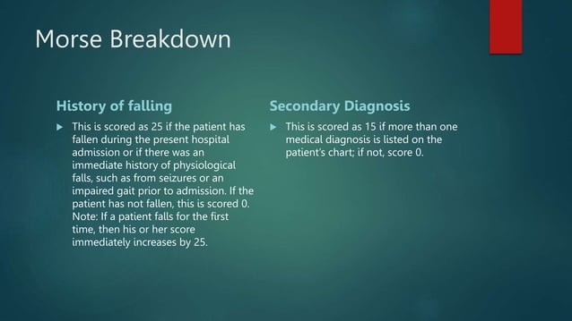 Morse scale.pptx | First Aid | Injuries