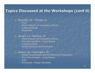 Revising the DOJ / FTC Horizontal Merger Guidelines | PPT