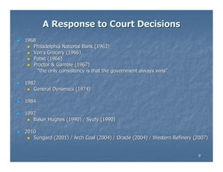Revising the DOJ / FTC Horizontal Merger Guidelines | PDF