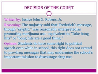Morse Vs Frederick | PPT