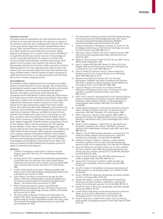 Mortalidad infantil 1990 2013 | PDF