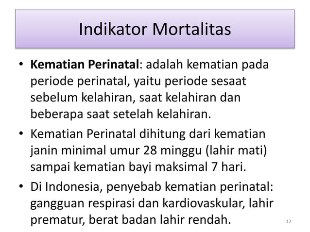 Mortalitas | PPT
