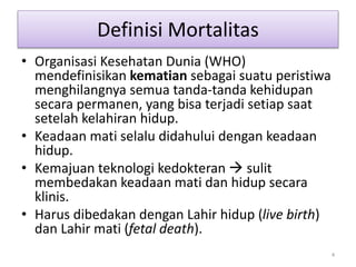 Mortalitas | PPT