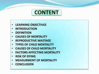 SEMINAR ON MORTALITY | PPT