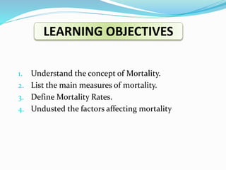 SEMINAR ON MORTALITY | PPT