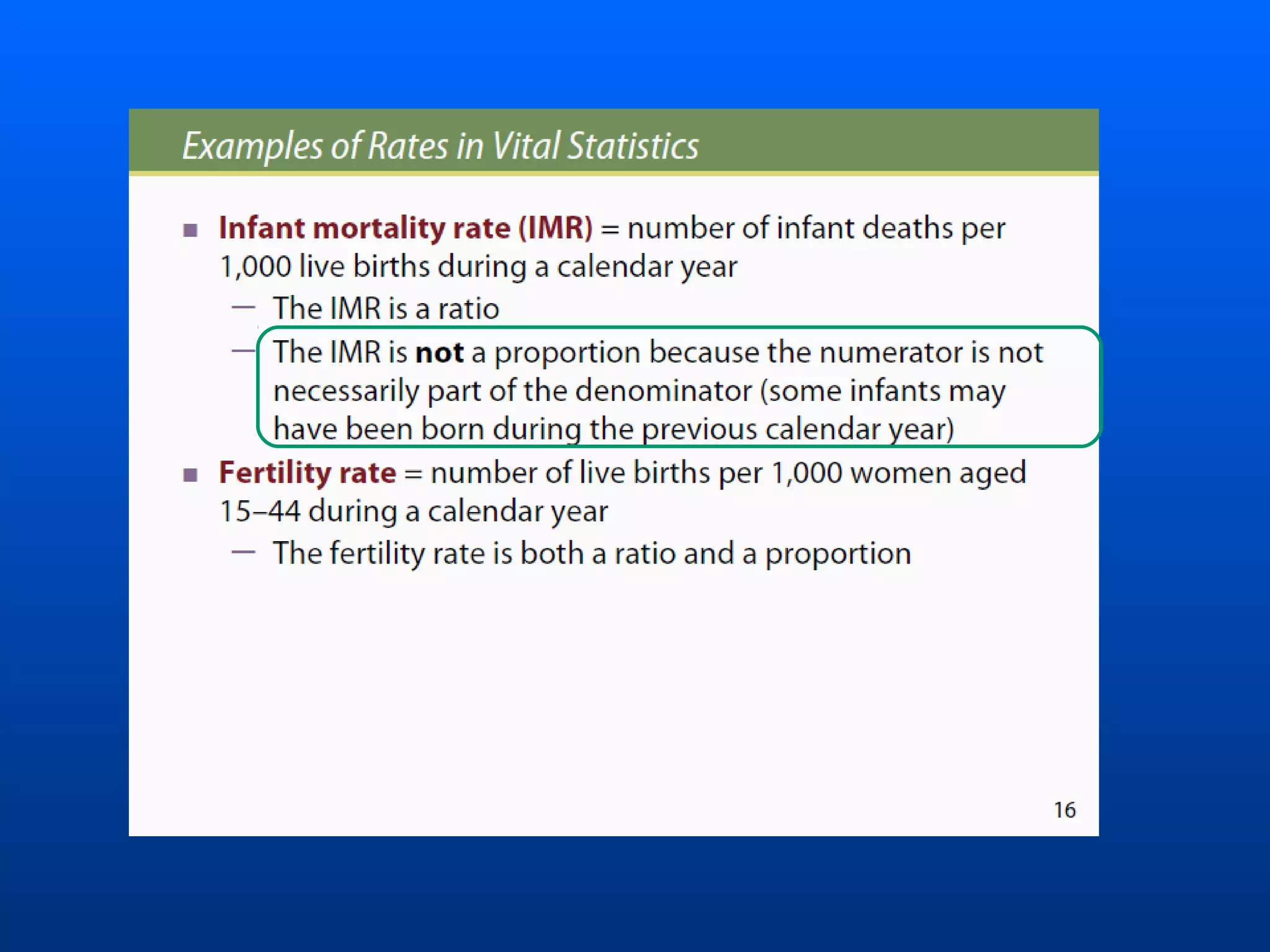 Mortality and mobidity indicators | PPT