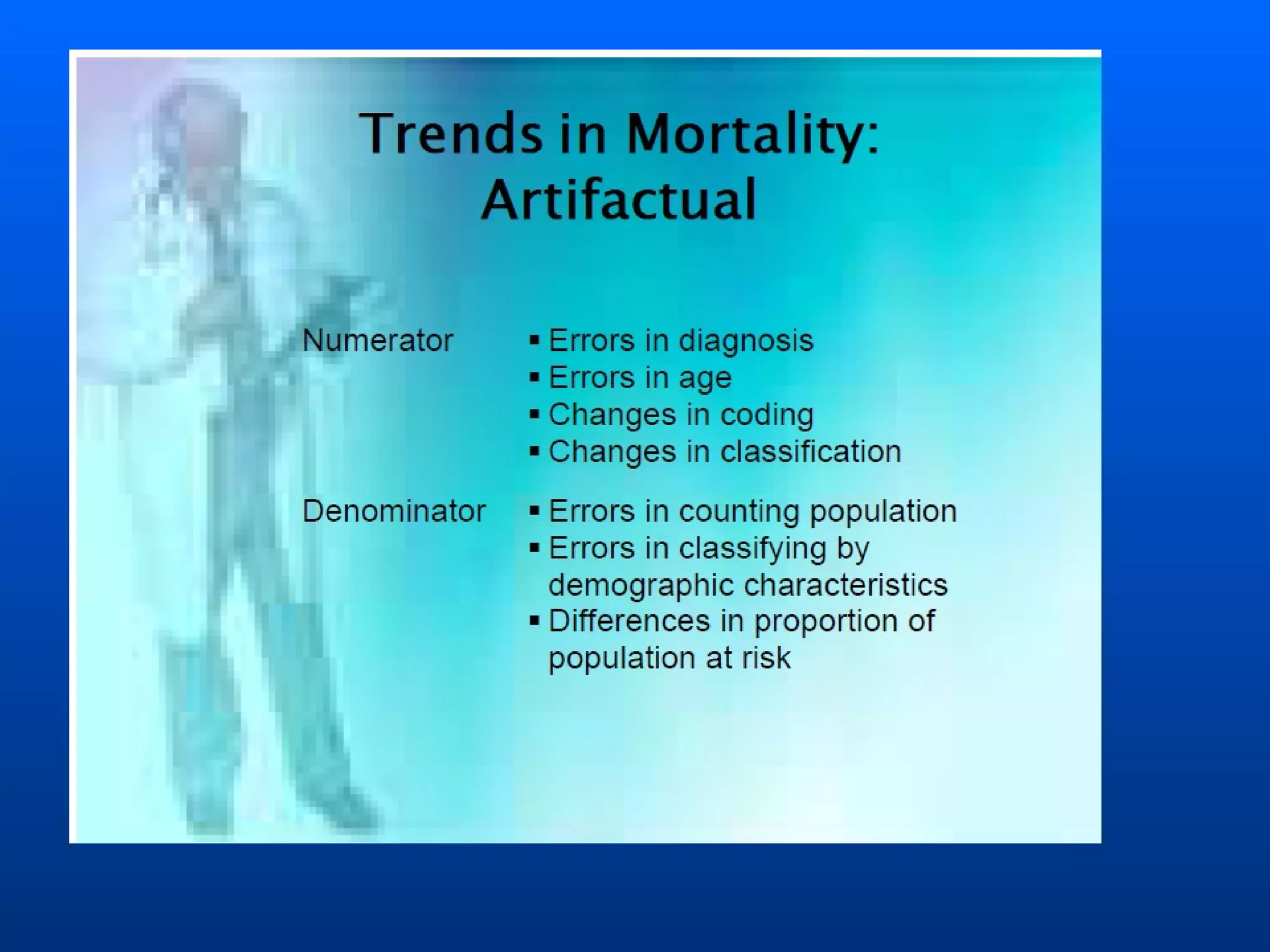 Mortality and mobidity indicators | PPT