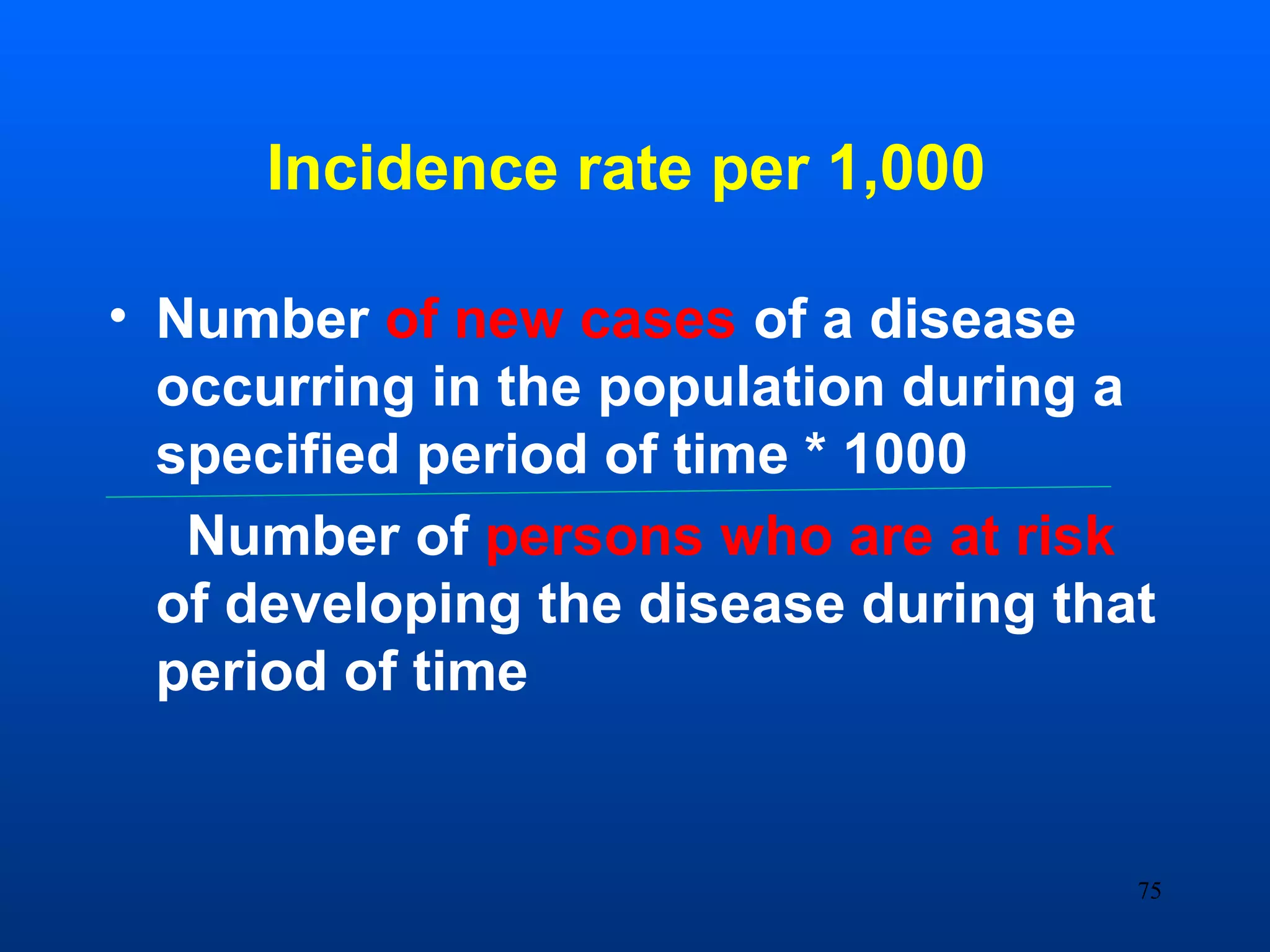 Mortality and mobidity indicators | PPT