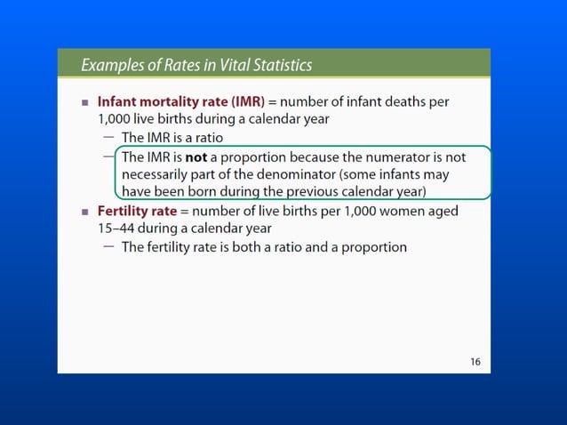 Mortality and mobidity indicators | PPT | Diseases and Conditions ...