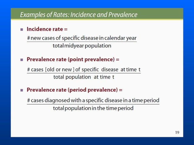 Mortality and mobidity indicators | PPT | Diseases and Conditions ...