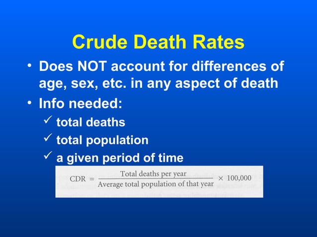 Mortality and mobidity indicators | PPT | Diseases and Conditions ...