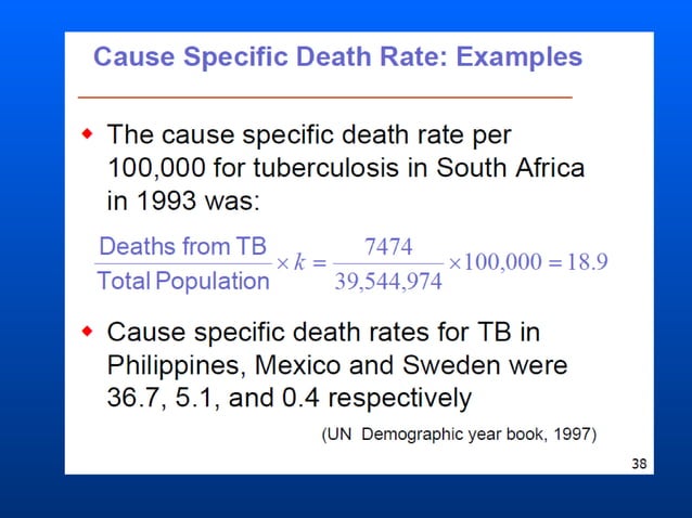 Mortality and mobidity indicators | PPT | Diseases and Conditions ...