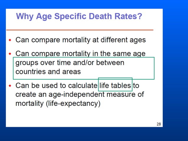 Mortality and mobidity indicators | PPT | Diseases and Conditions ...