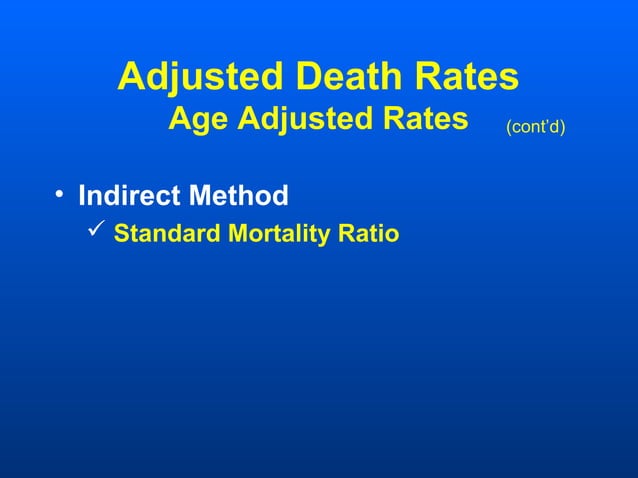 Mortality and mobidity indicators | PPT | Diseases and Conditions ...