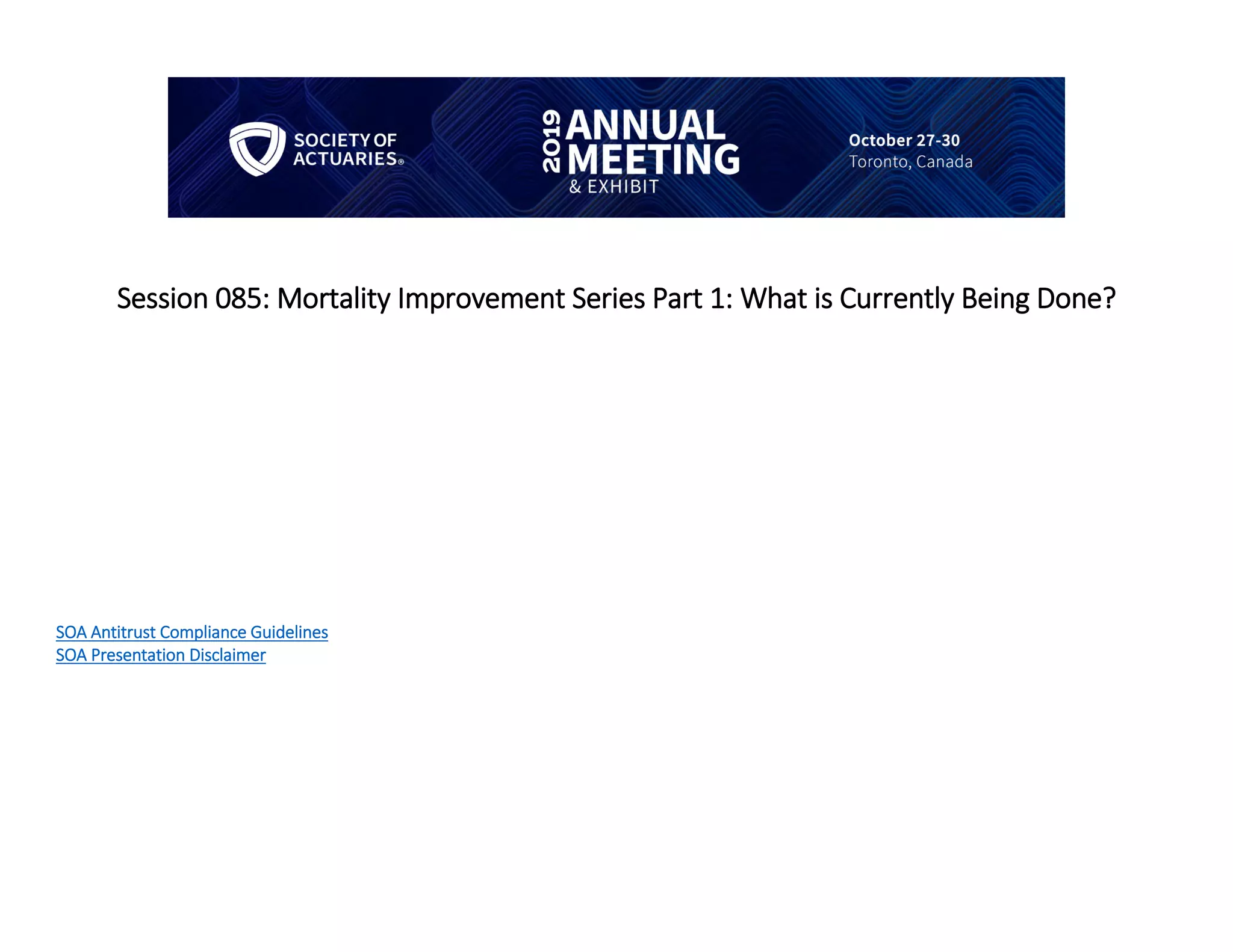 Mortality Improvement | PDF
