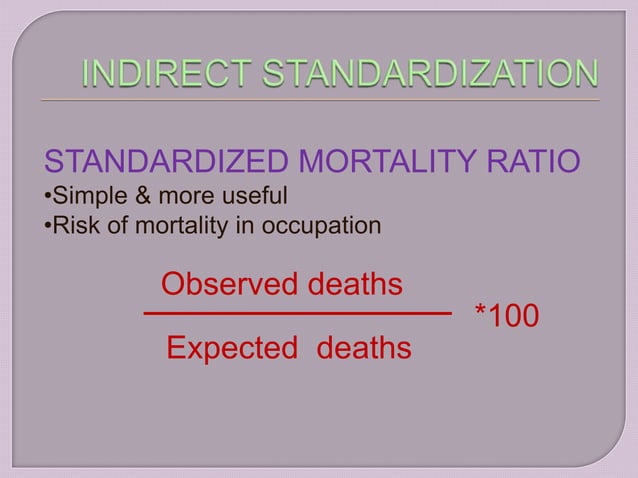 Mortality measurement | PPTX | Diseases and Conditions | Medical Health