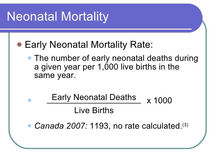 Mortality Rates