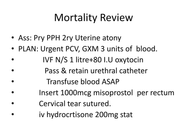 Mortality review | PPT