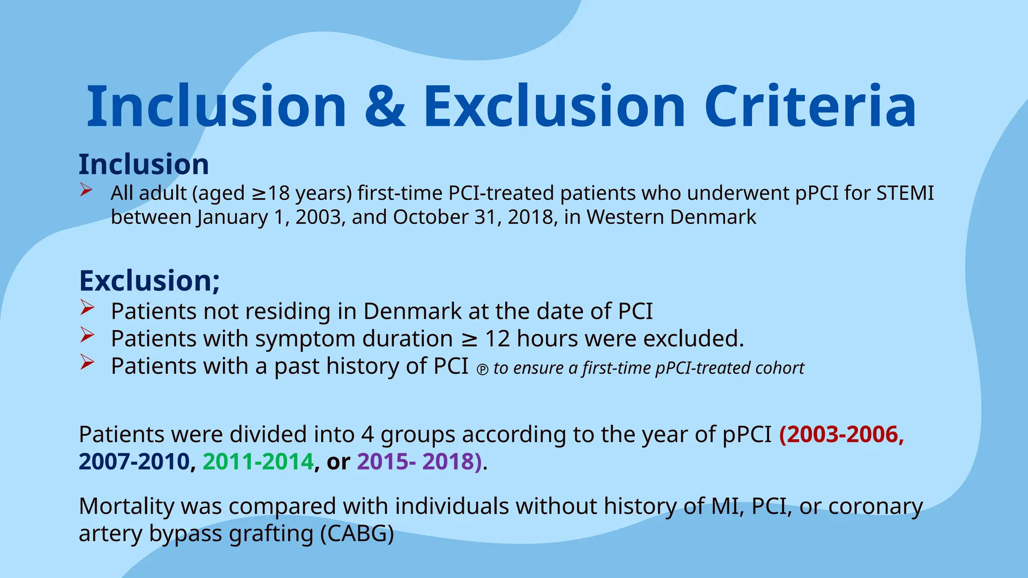 Mortality Trends After Ppci For Stemi Pptx
